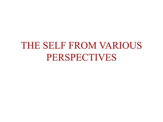 Topic 2: Sociology ( Understanding the Self) | PPTX