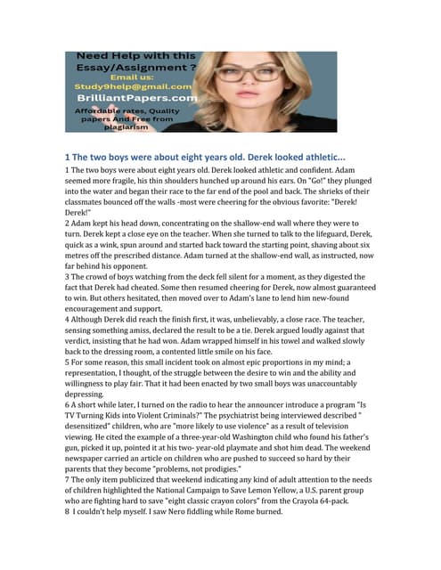 Relate Text Content to Particular Social Issues, Concerns, or ...