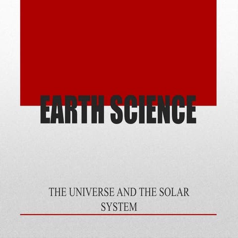 Lesson 1: The Universe and the Expanding Solar System | PPTX