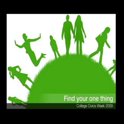 Find Your One Thing | PPTX