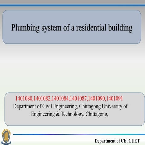 L 7 plumbing_design | PPTX