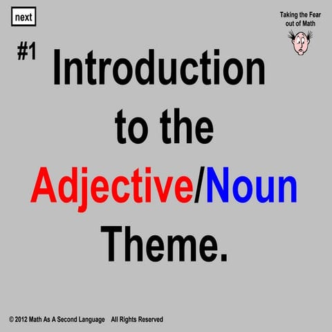 #1 t introduction to adjective noun | PPT