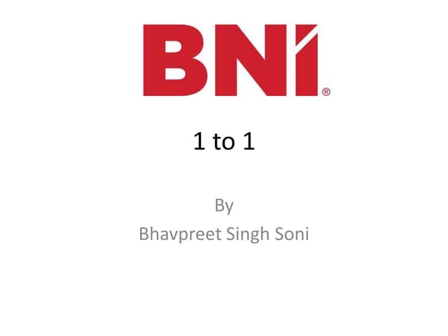 BNI 121 edu slot | PDF