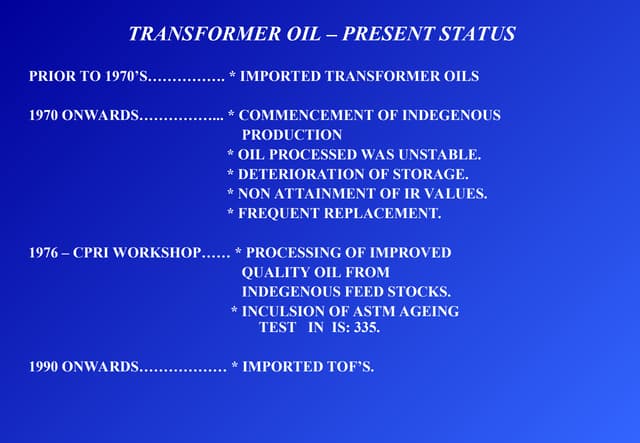 Furan Testing of Transformers Oil | PPTX
