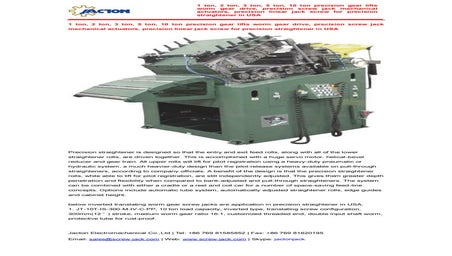 Synchronization table lift screw mechanism, synchronized screw jack ...