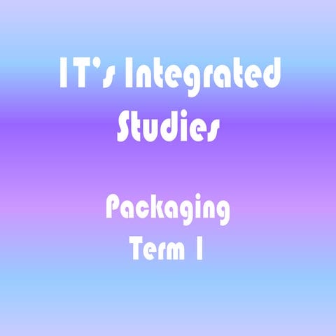 1 t’s integrated studies | PPT