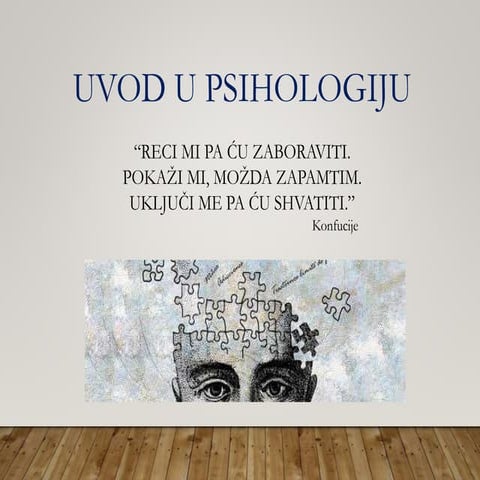 Uvod u psihologiju | PPTX