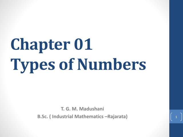 Rational and irrational numbers | PPTX