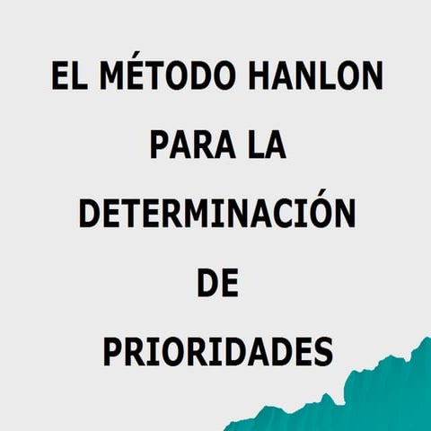 1 u metodo hanlon | PPT