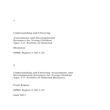 1 Understanding and Choosing Assessments and .docx