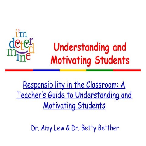 1 understanding and motivating students | PPT