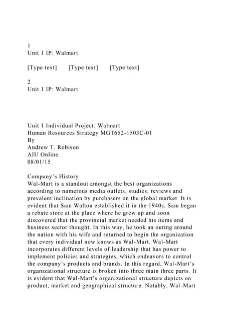 WalmartScanning the External EnvironmentBrenda Catr.docx | Sales | Business