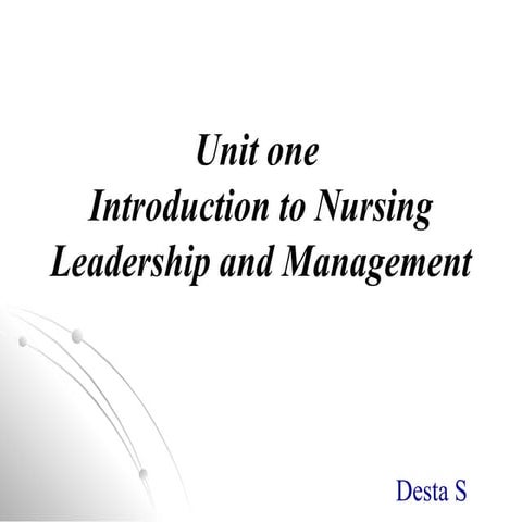 1 Unit one-Introduction.pptx for health student | PPT