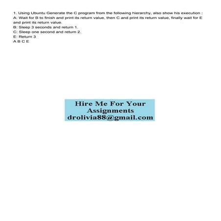 1 Using Ubuntu Generate The C Program From The Following Hipdf 3352