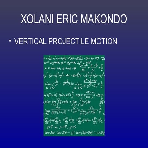 1 vertical projectile motion | PPT