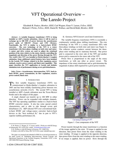 Modeling Analysis And Simulation Of Vft For Power Flow Control Through Asynchronous Power