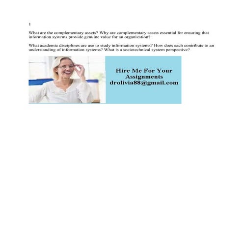 1 What are the complementary assets- Why are complementary assets esse.docx
