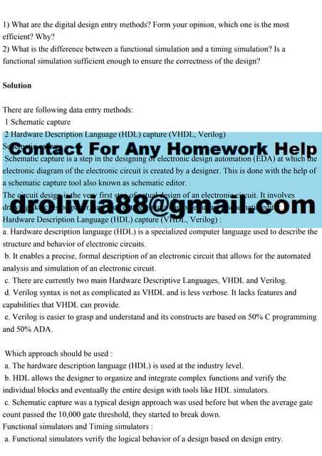 HDL (hardware description language) presentation | PPTX