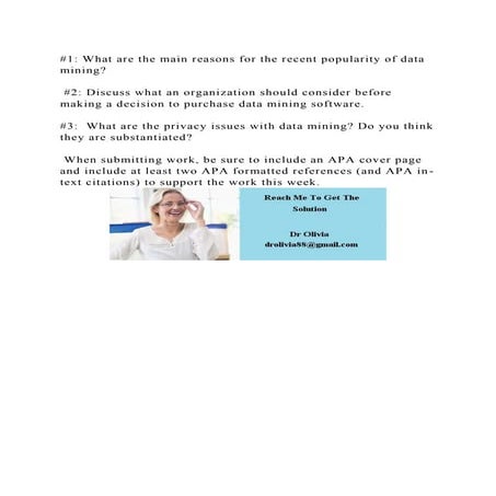 #1 What are the main reasons for the recent popularity of data mini.docx