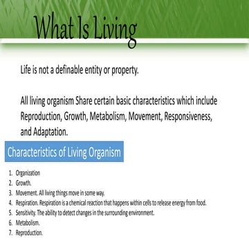 1 what is living | PPTX