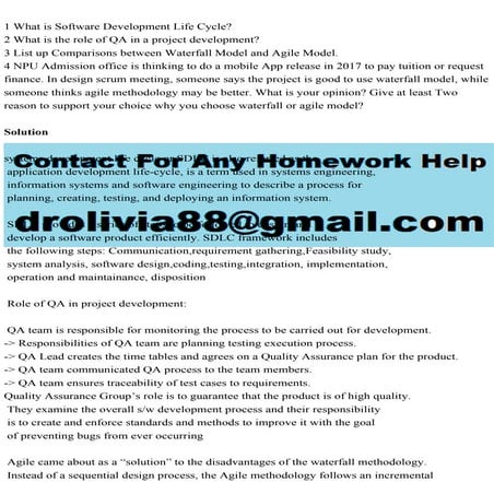 1 What is Software Development Life Cycle2 What is the role of QA.pdf