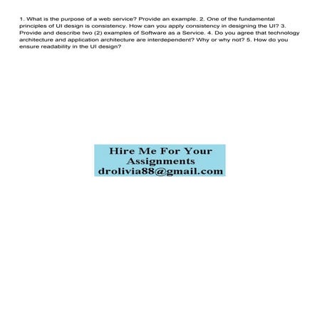 1 What is the purpose of a web service Provide an example.pdf