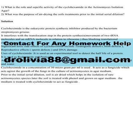 1) What is the role and sepcific activity of the cyclohexamide in th.pdf