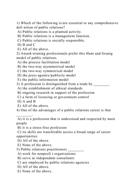 Life skills objective type question and answers | PDF