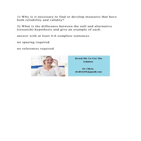 1) Why is it necessary to find or develop measures that have both re.docx