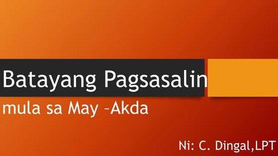 2 mga layunin sa pagsasalin | PPTX