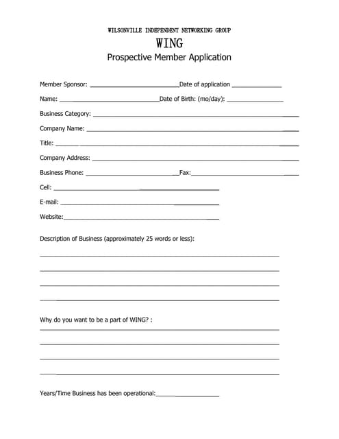 Registration form | PDF