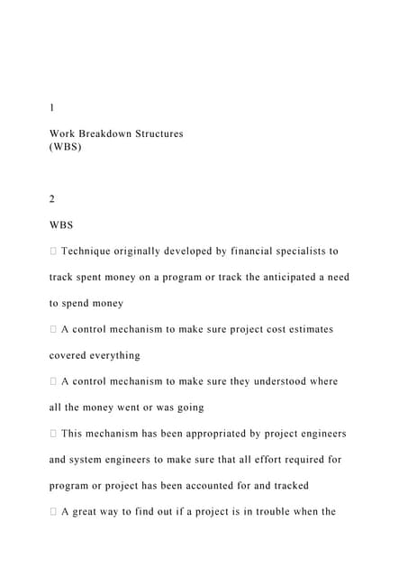WBS and OBS | PDF