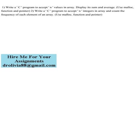 1 Write A C Program To Accept N Values In Array Display Ipdf 1431