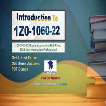 1Z0-1060-22 Oracle Accounting Hub Cloud 2022 Implementation ...
