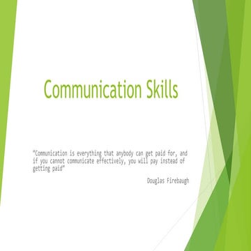 Communication skills | PPTX
