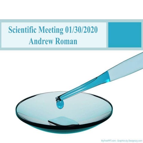 Student's slides for laboratory meeting | PPT
