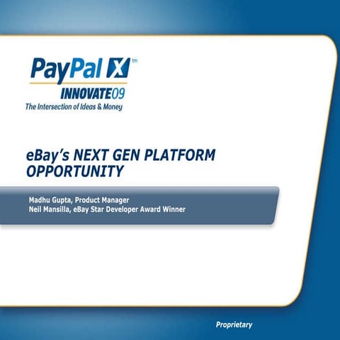 eBay's Next-Gen Platform Opportunity | PPT