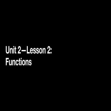 Functions | PPT