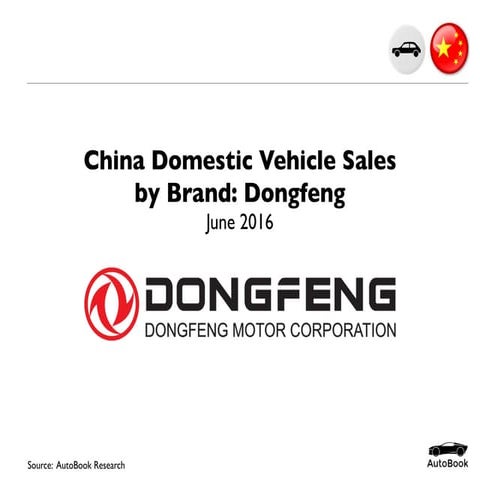 2016-06 China Car Sales Dongfeng June 2016 | PDF