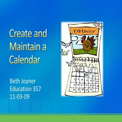 History and Origin of Calendar | PPTX
