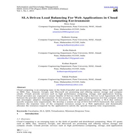 2.[10 17]sla driven load balancing for web applications in cloud computing environment | PDF