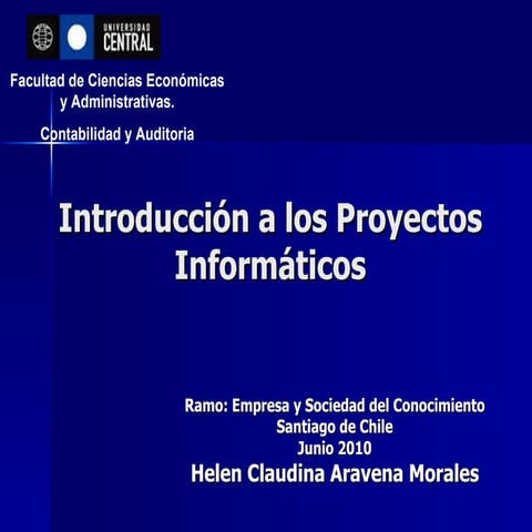 Tipos de proyectos informáticos, actuales y emergentes | DOCX