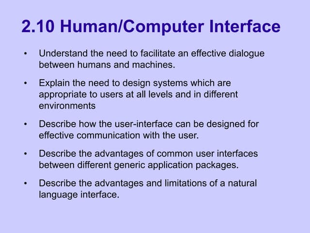 Types of User Interface | PPTX