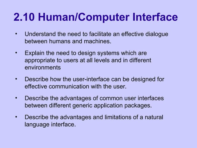 User Interface-Advantages and Disadvantages of each type of user ...