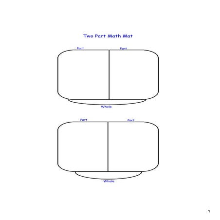 2-Part Math Mat | PDF