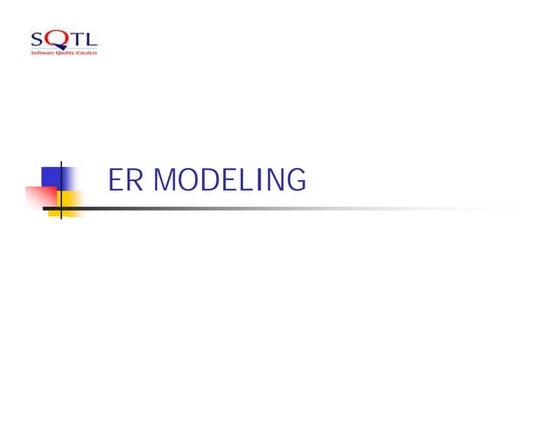 The entity relationship model | PPT