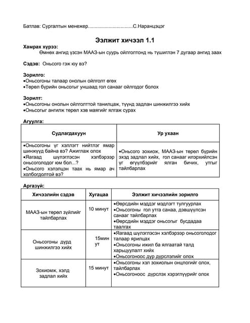 монгол ардын оньсого | PPTX