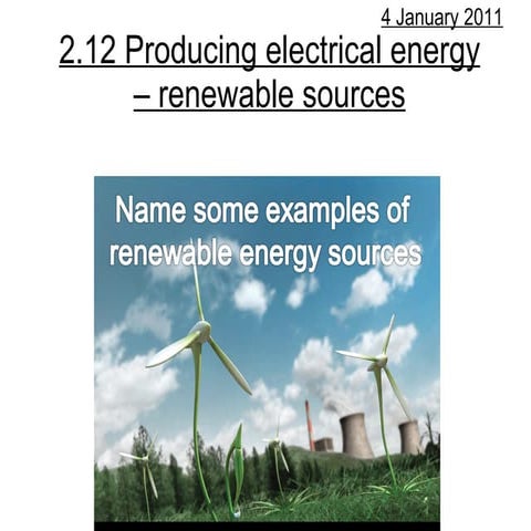 2.12 producing electrical energy | PPT