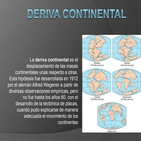 Deriva continental | PPTX