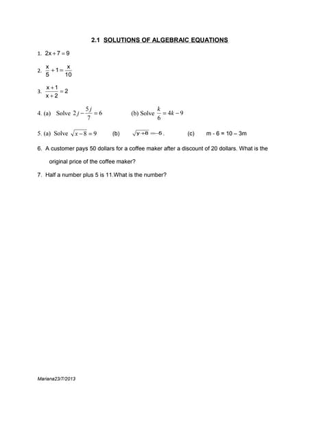 Math practice paper 8 answer key | DOC | Science